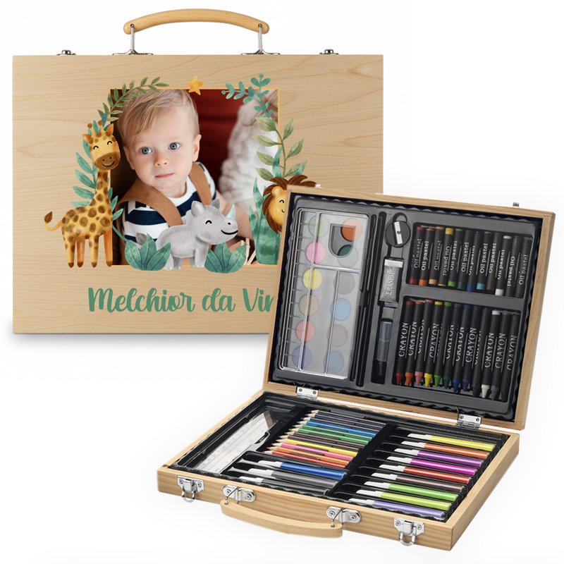 Personalised Savanna drawing case with photo | Leisure and practical items