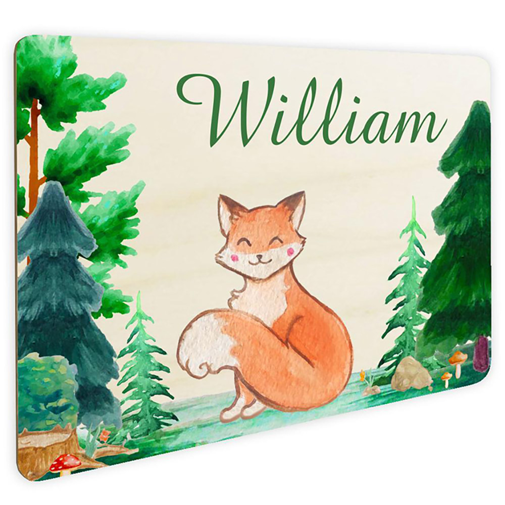 Personalised forest and animals door sign | Custom door plaques