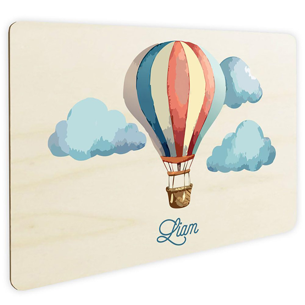 Personalised hot air balloon door sign | Custom door plaques